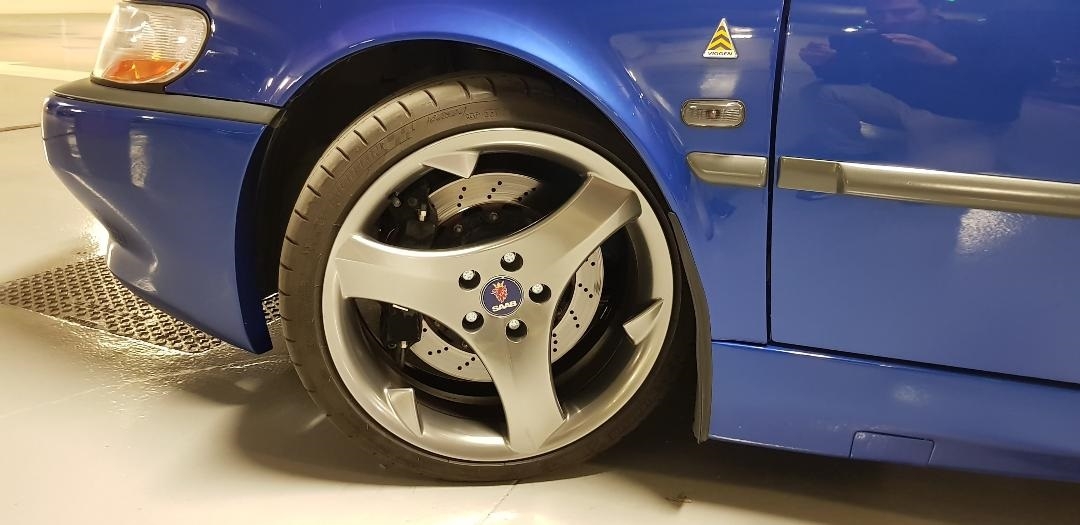 Complete set of 4 FORGED SAAB SVO wheels in 18 for saab 900,9.3 and 9.5 ...